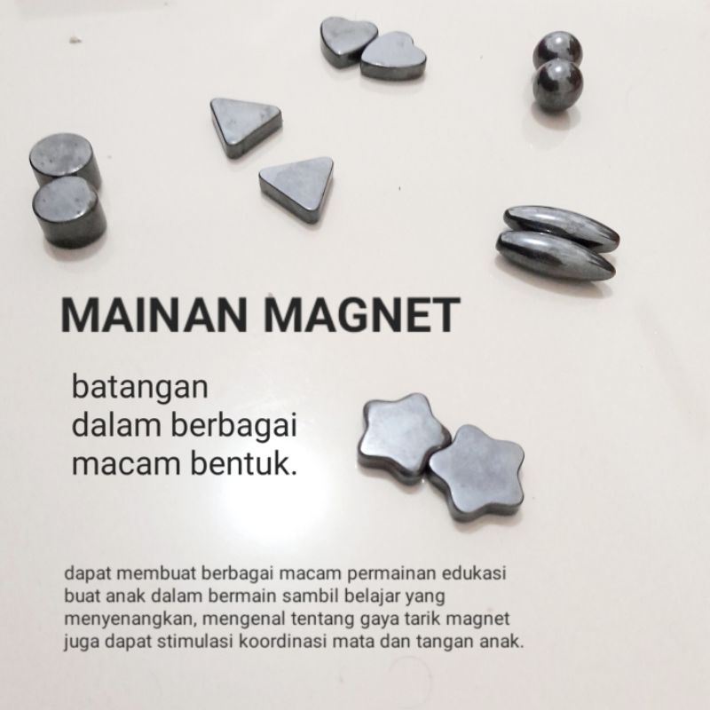 Jual Mainan Magnet batangan berbagai bentuk buat stimulasi bermain anak ...