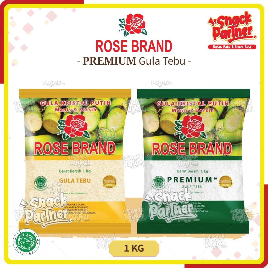 Jual ROSE BRAND Gula Tebu 1 KG - Gula Pasir Premium Sugar Rosebrand 1KG ...