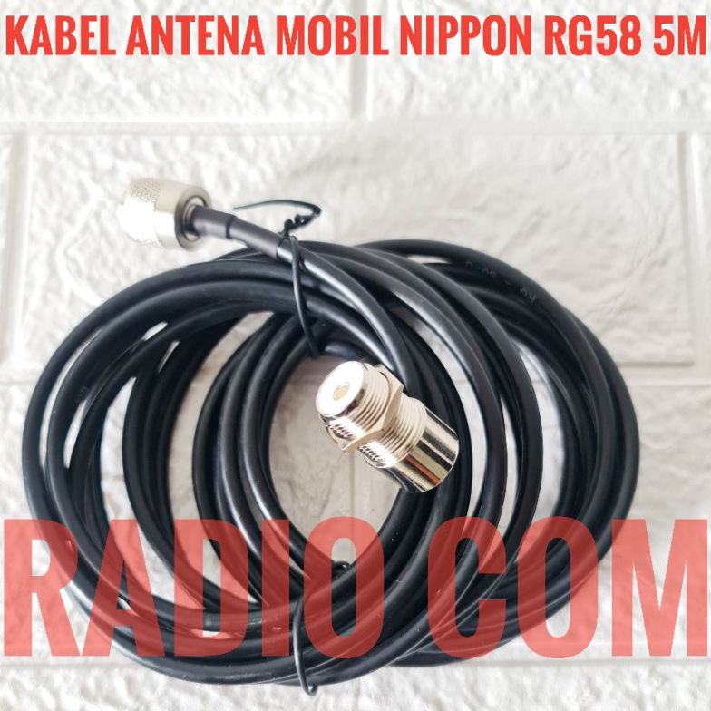 Jual Stok Banyak.. KABEL NIPON RG58 5 METER CABLE RG58 KABEL ANTENNA ...
