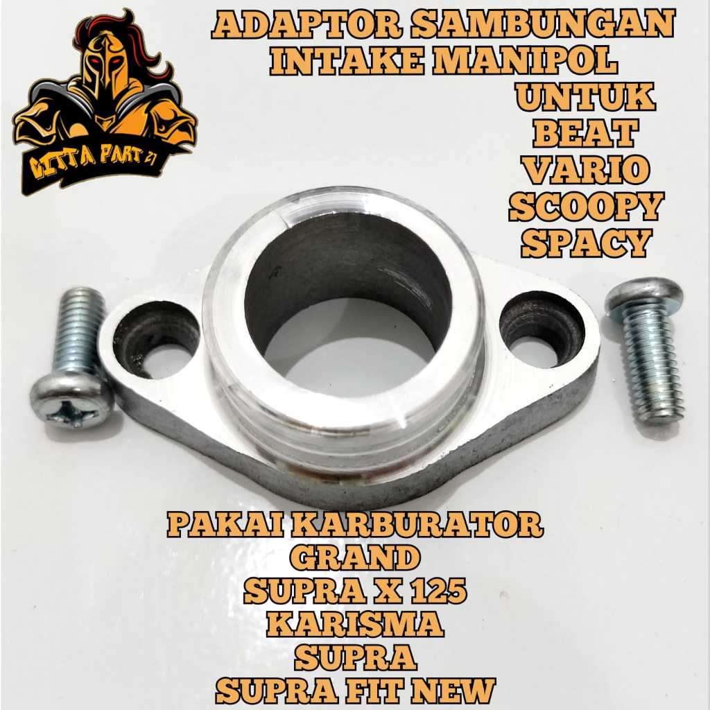 Jual ADAPTOR SAMBUNGAN INTAKE MANIPUL UNTUK MOTOR BEAT VARIO 110 SCOOPY ...