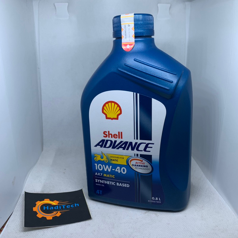 Jual Oli shell Advance AX7 800 ML 10W-40 Original untuk Motor Metic ...