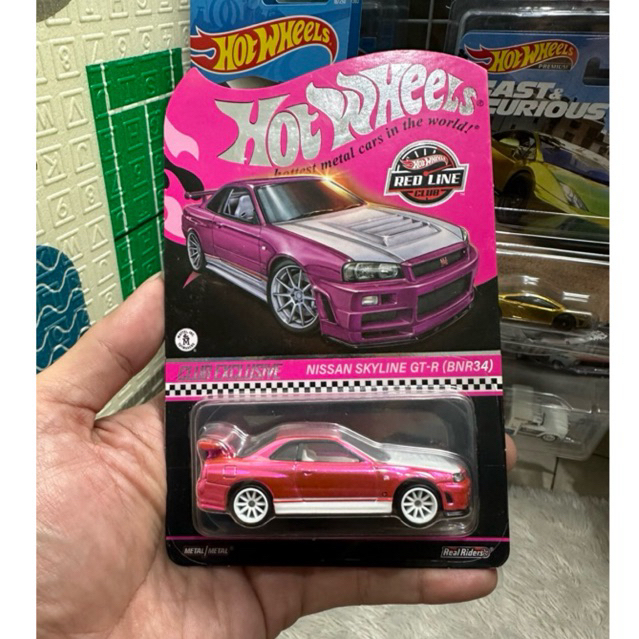 Jual HOTWHEELS RLC NISSAN SKYLINE R34 PINK | Shopee Indonesia