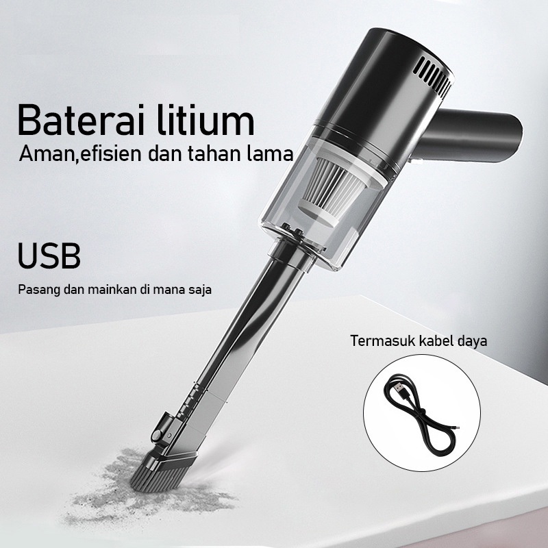 Jual Vacum Cleaner Portable Mini Usb 2in 1 Penghisap Debu Mobil