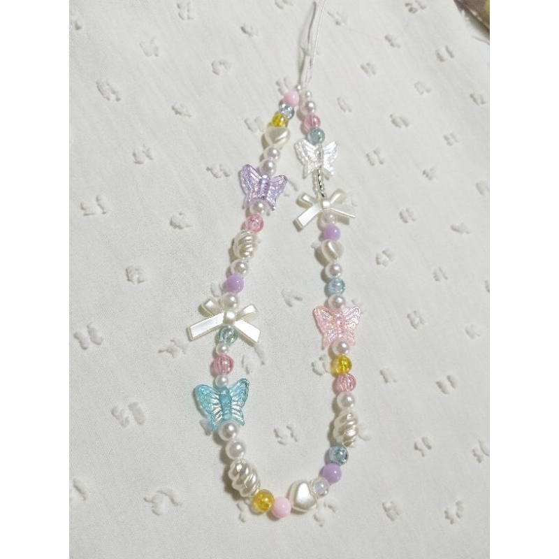 Jual tali hp | gantungan hp | hp lanyard | manik manik lucu korea ...