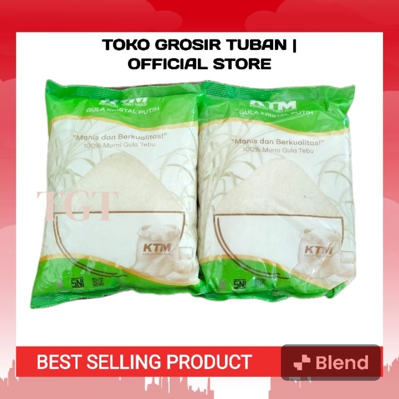 Jual (2KG) GULA PASIR KTM KRISTAL KEBUN TEBU MAS KEMASAN PABRIK ...