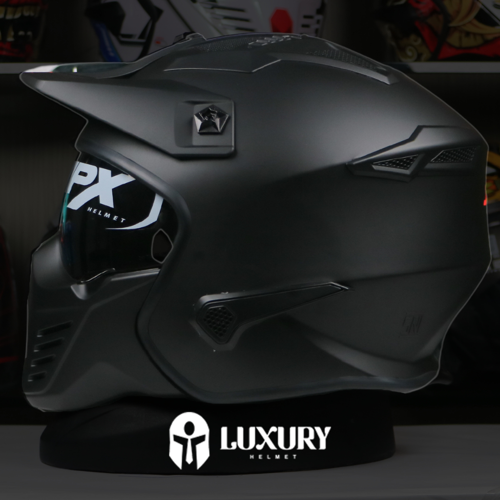 Jual Helm Modular JPX MX 726R Solid Warna Black Doff/Hitam Doff | Shopee Indonesia