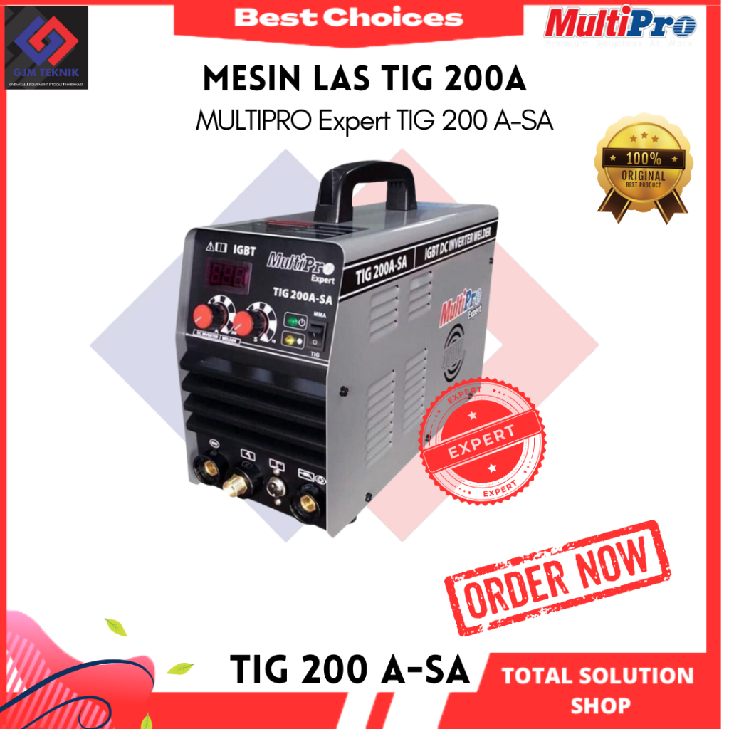 Jual mesin las Argon TIG Multipro 200A-SA - mesin las TIG murah 450WATT ...