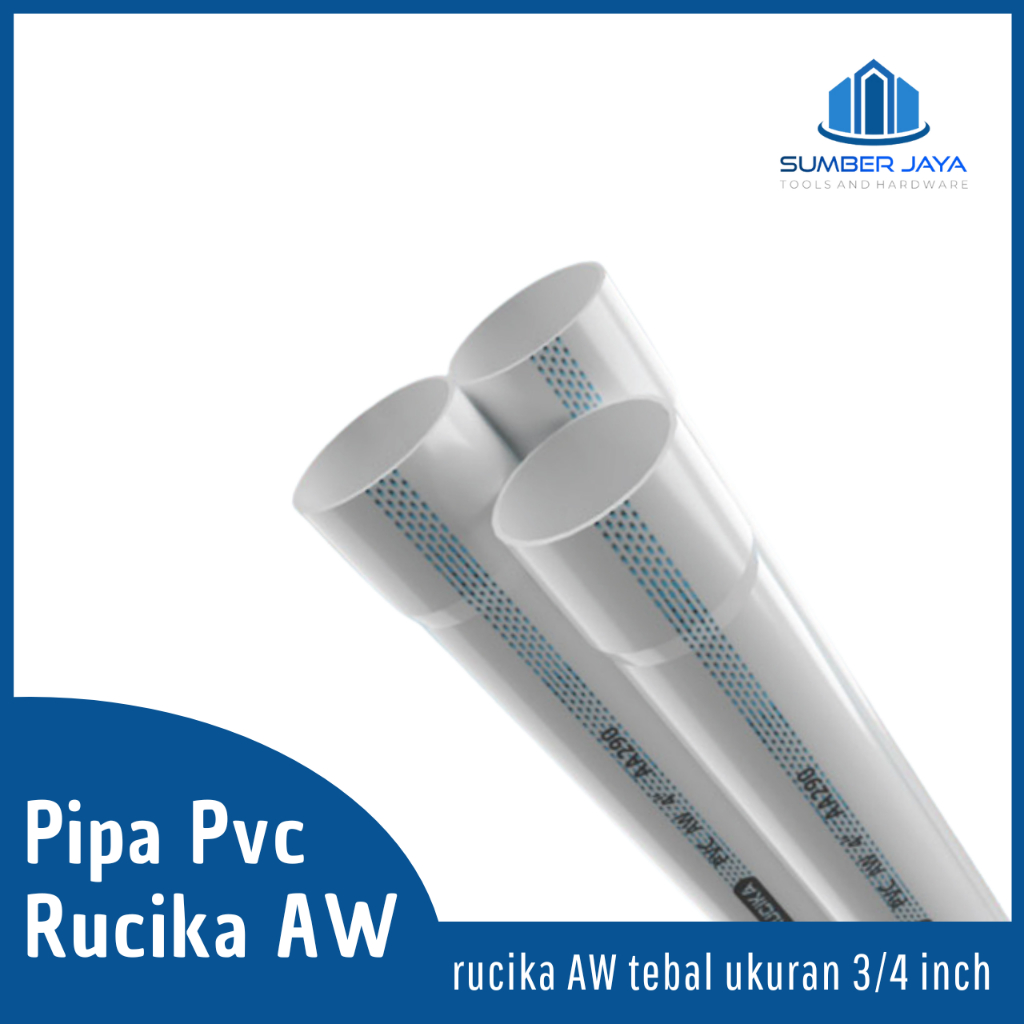 Jual Pipa PVC Rucika Aw 3/4" Inch | Shopee Indonesia