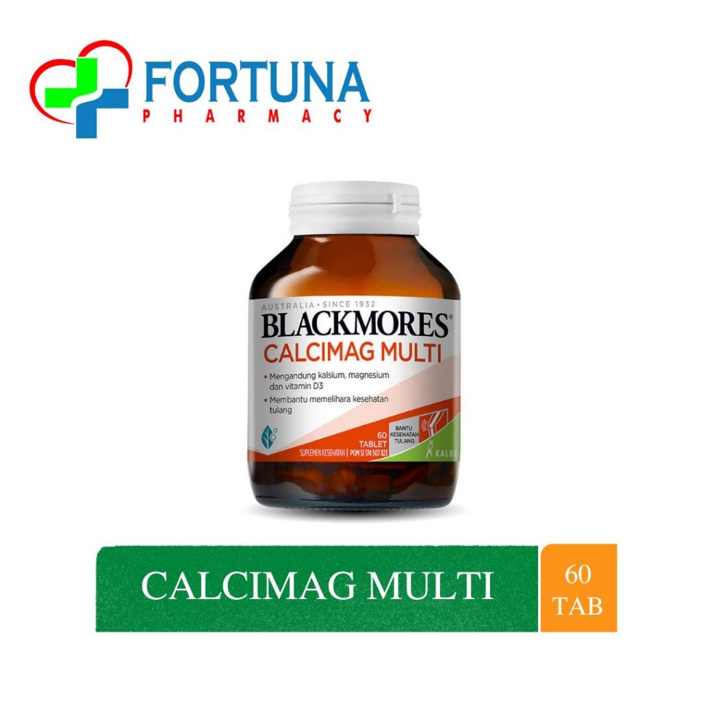 Jual Blackmores Calcimag Multi Isi 60 Tablet / Kalsium / Magnesium/ Vit. D3 | Shopee Indonesia
