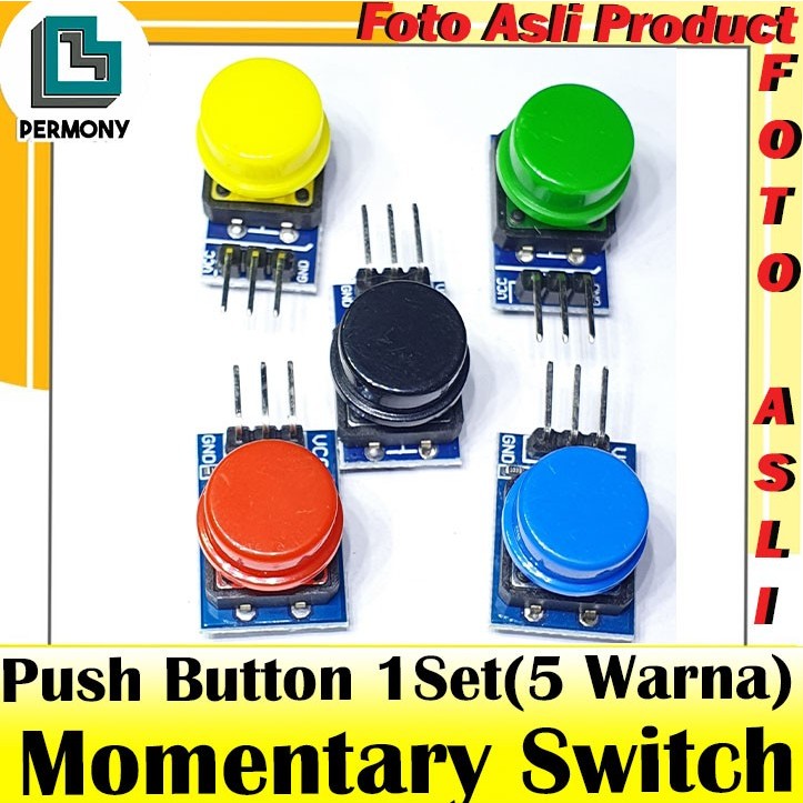 Jual Push Button Momentary Switch tactile tombol 1x1 saklar pencet PCB ...