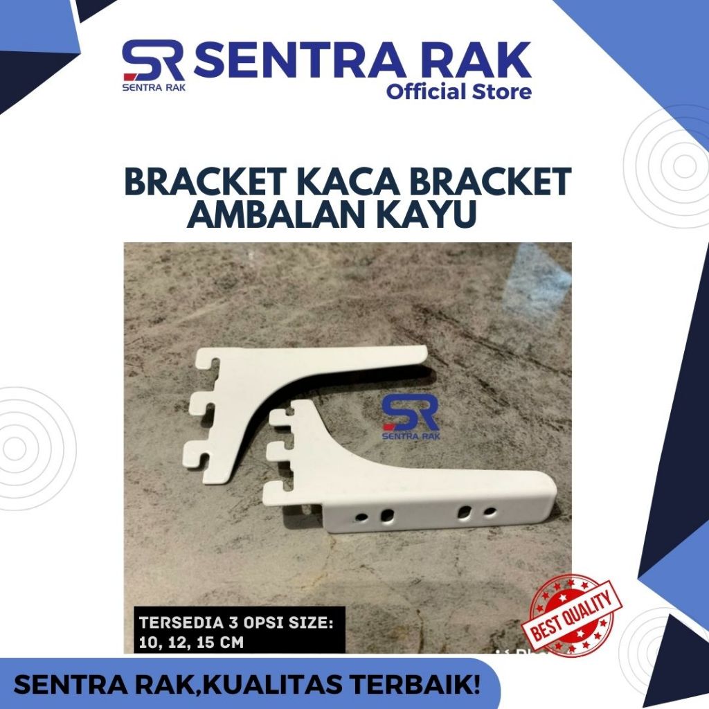 Jual Bracket Kaca Bracket Ambalan Kayu Uk 10/12/15cm -HARGA SEPASANG ...