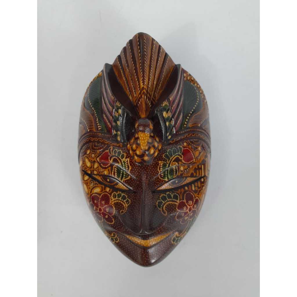 Jual Topeng Merak Coklat Kecil satu set dus batik | Shopee Indonesia
