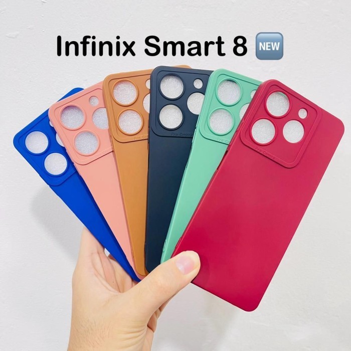 Jual CASE POLOS INFINIX SMART 8 100% PERSISI / SOFTCASE PELINDUNG ...