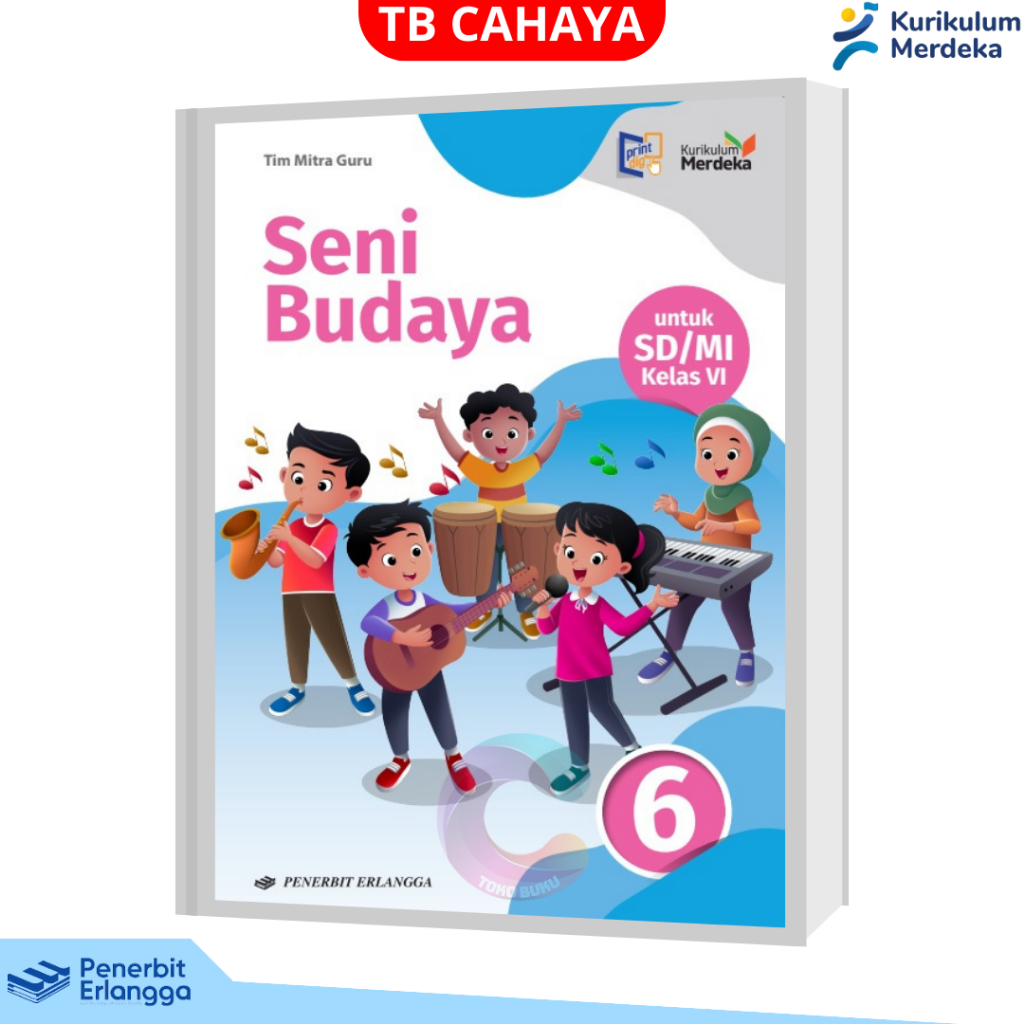 Jual BUKU SENI BUDAYA SD Kelas 1 2 3 4 5 6 SD/MI KURIKULUM MERDEKA ERLANGGA | Shopee Indonesia