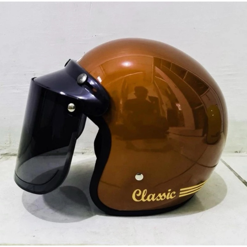 Jual HELM BOGO RETRO LUNAR/DAISO/BIVI SOLID - SNI | Shopee Indonesia