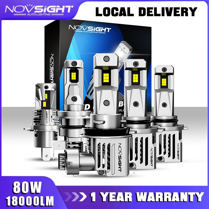 Jual Novsight N66 lampu Mobil H4 H7 H11 9005 HB3 9006 HB4 80 W/pair 18000LM LED bohlam lampu ...