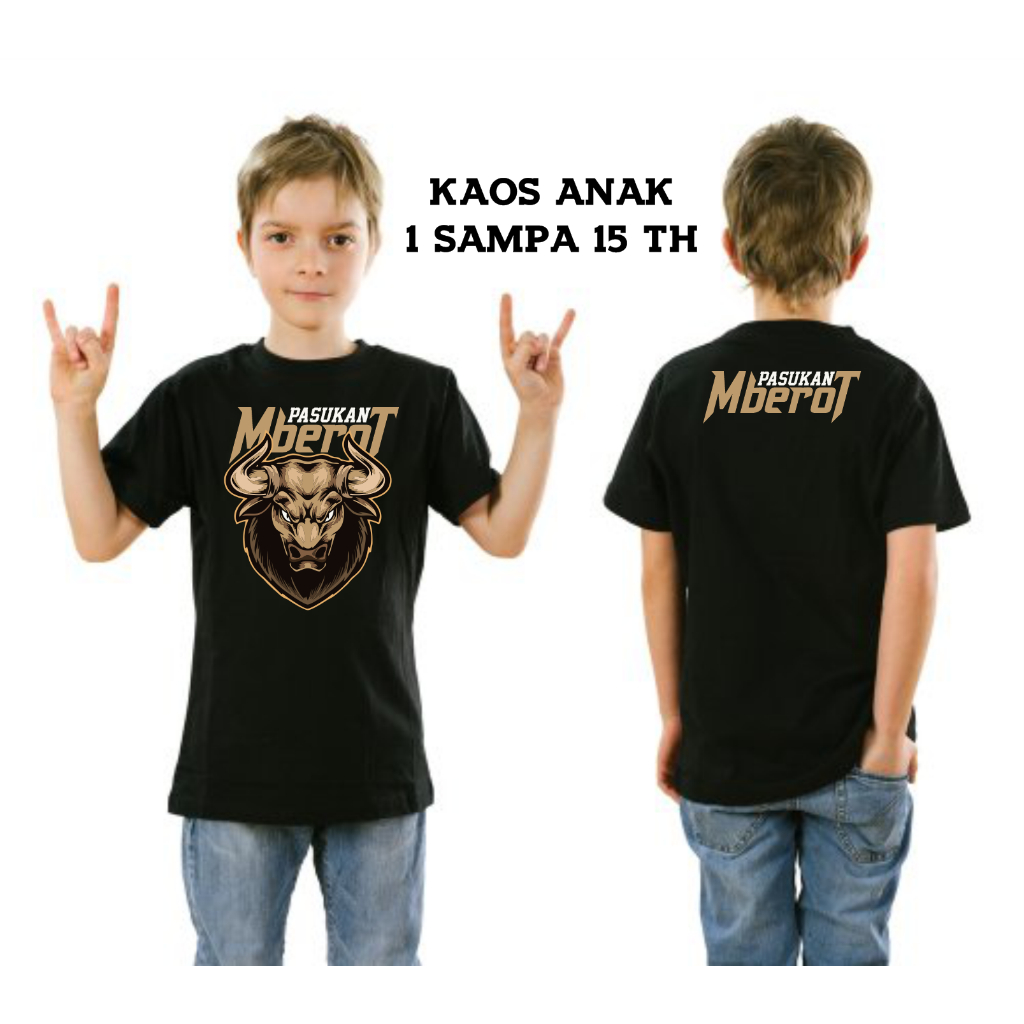 Jual kaos mberot anak bantengan | Shopee Indonesia
