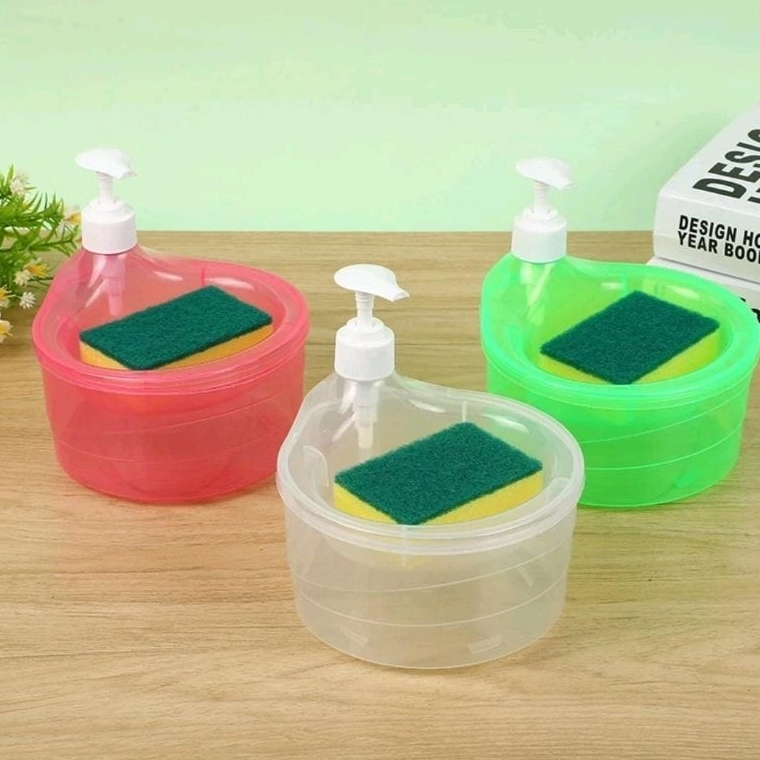 Jual Dispenser Sabun Cuci Piring viral 2in1 uk 1000ml Cair Tekan ...