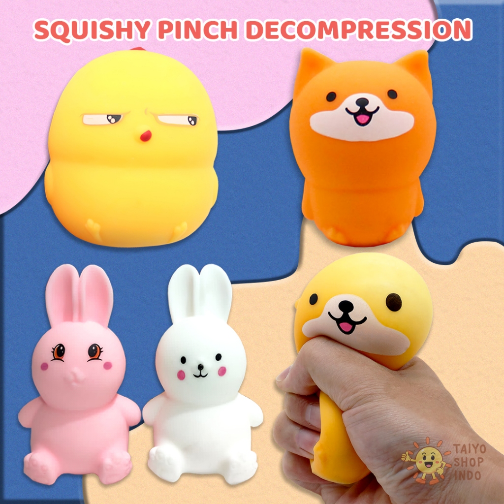 Jual TAIYO Mainan Anak Squishy Shiba Inu Rabbit Duck Decompression ...