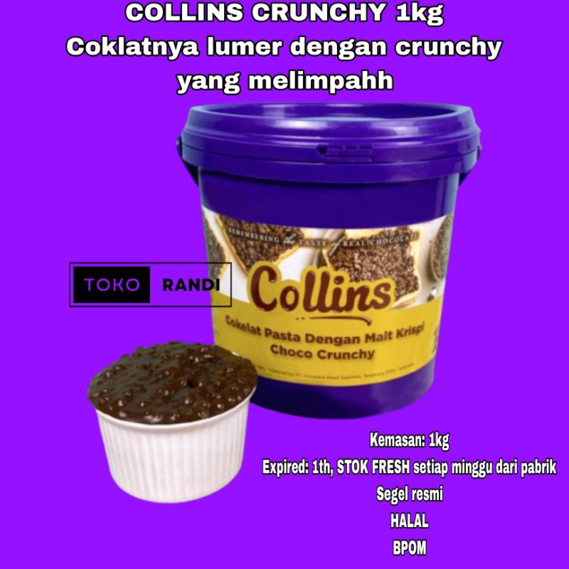 Jual Collins Cokelat Pasta Dengan Malt Crispy Choco Cranchy 1kg ...