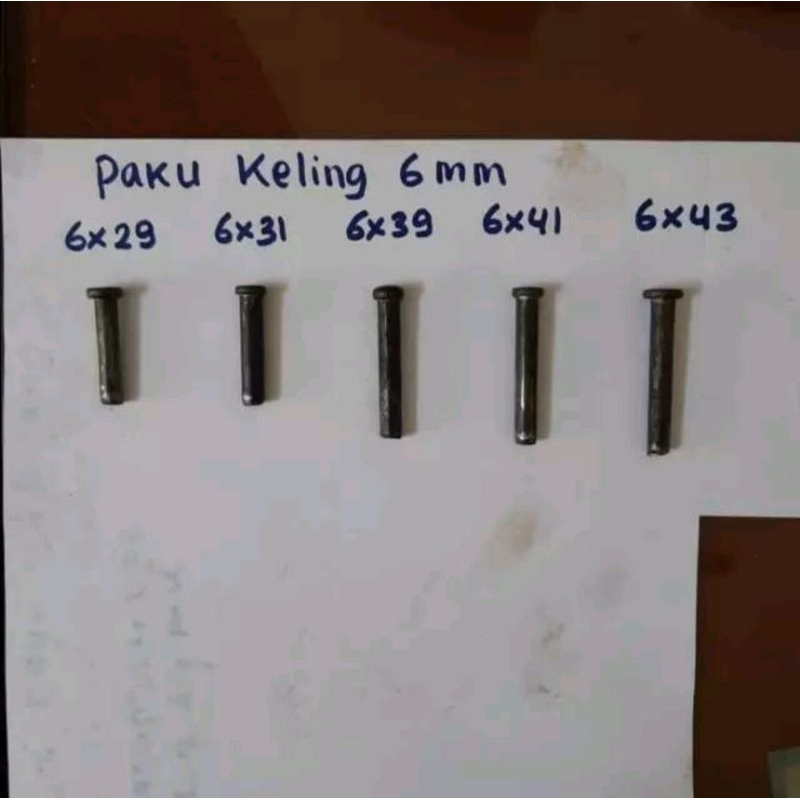 Jual FLJ Paku Keling Diameter 6 mm Isi 1000 gram 29 31 37 39 41 mm ...