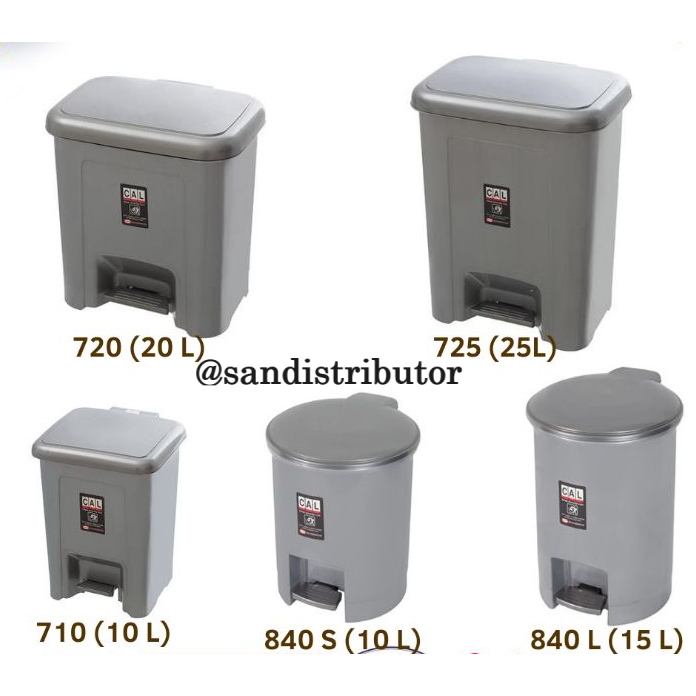 Jual tempat sampah shinpo ( 10 liter, 12 liter) / tong spah injak sip 840 s L | Shopee Indonesia