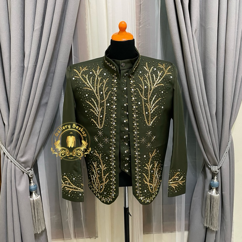 Jual Beskap pengantin jawa/ beskap solo/ beskap jawa/ hewes | Shopee ...