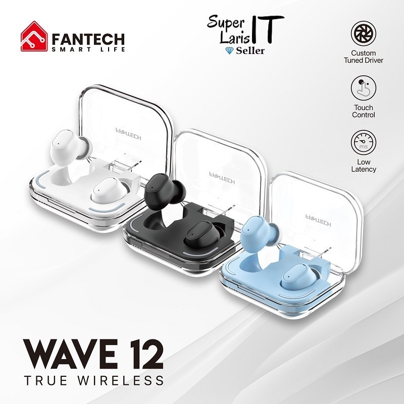Jual Fantech Wave 12 TWS-TW12 Earbuds TWS Earphone Headset | Shopee ...