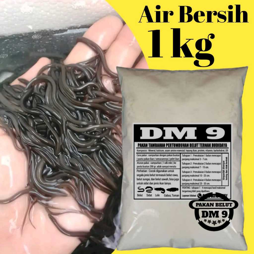 Jual pakan belut ternak kolam air bersih 1 kg | Shopee Indonesia