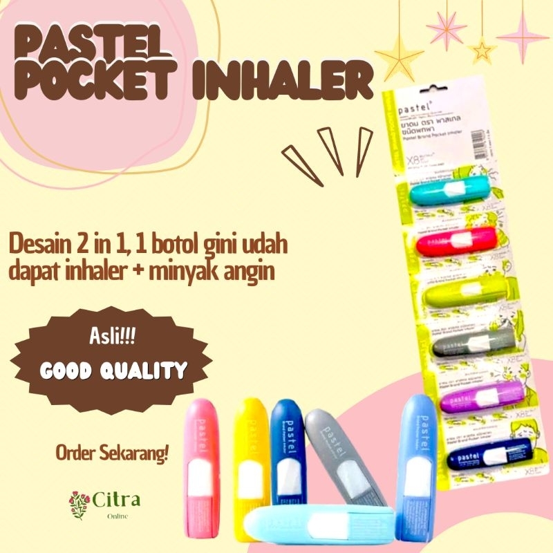 Jual PASTEL INHALER MINYAK ANGIN PELEGA HIDUNG TENGGOROKAN ORIGINAL ...
