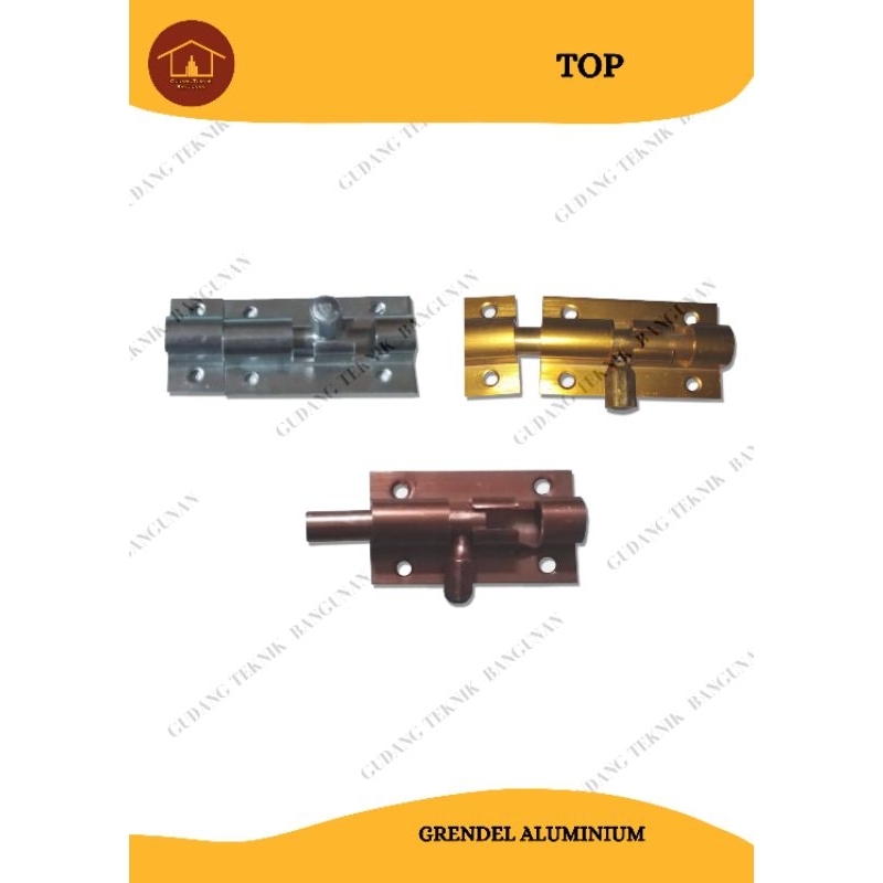 Jual Grendel Selot Pintu Aluminium TOP / Grendel Lemari Pintu Jendela ...