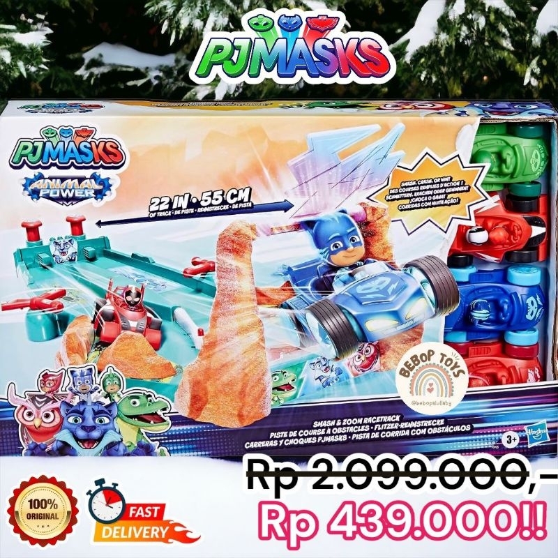 Jual PJ MASKS SMASH AND ZOOM RACE TRACK ORIGINAL MAIN PJ MASK GEKKO ...