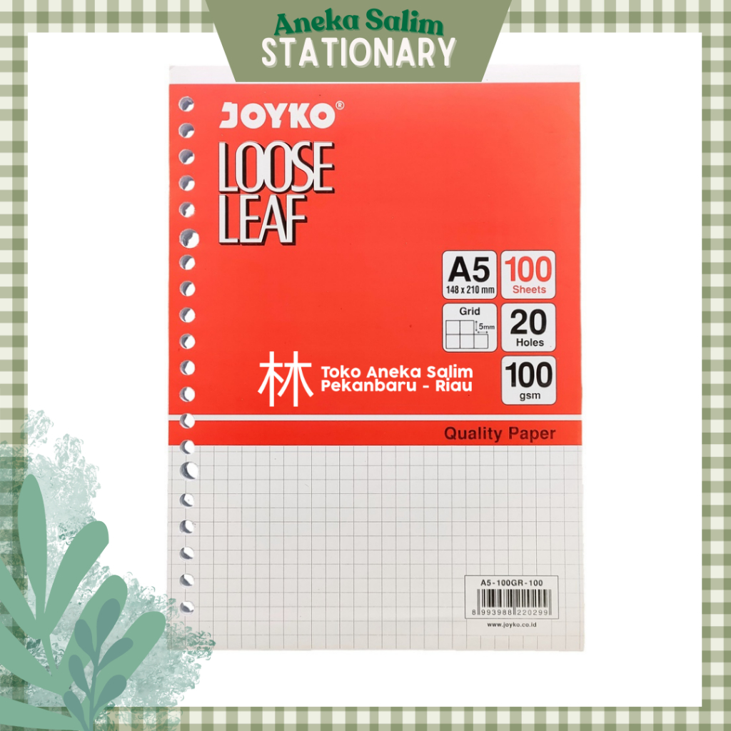 Jual Anekasalim - Loose Leaf Isi Kertas File Binder Joyko A5-100GR-100 Kotak | Shopee Indonesia