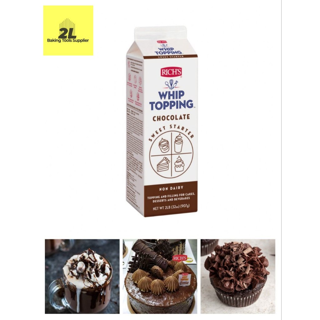 Jual Rich'S Whip Topping Chocolate Richs Whipping Cream Cokelat kemasan ...