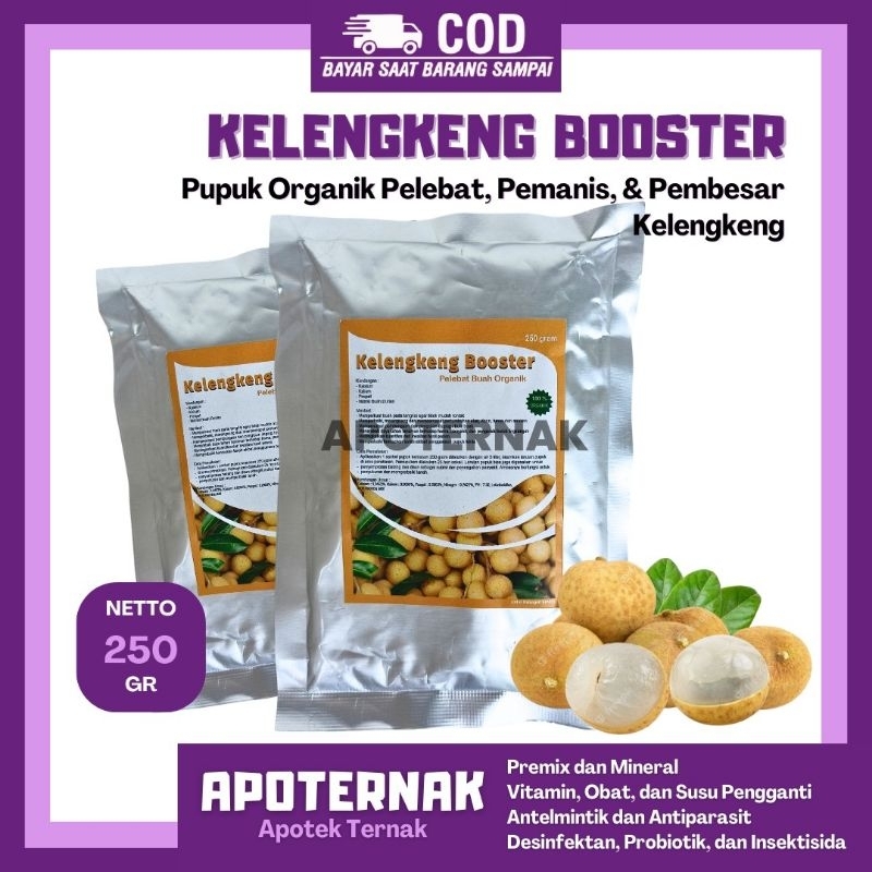Jual KELENGKENG BOOSTER 250 gr | Pupuk Organik Pelebat Pemanis Pembesar Kelengkeng | Kelengkeng ...