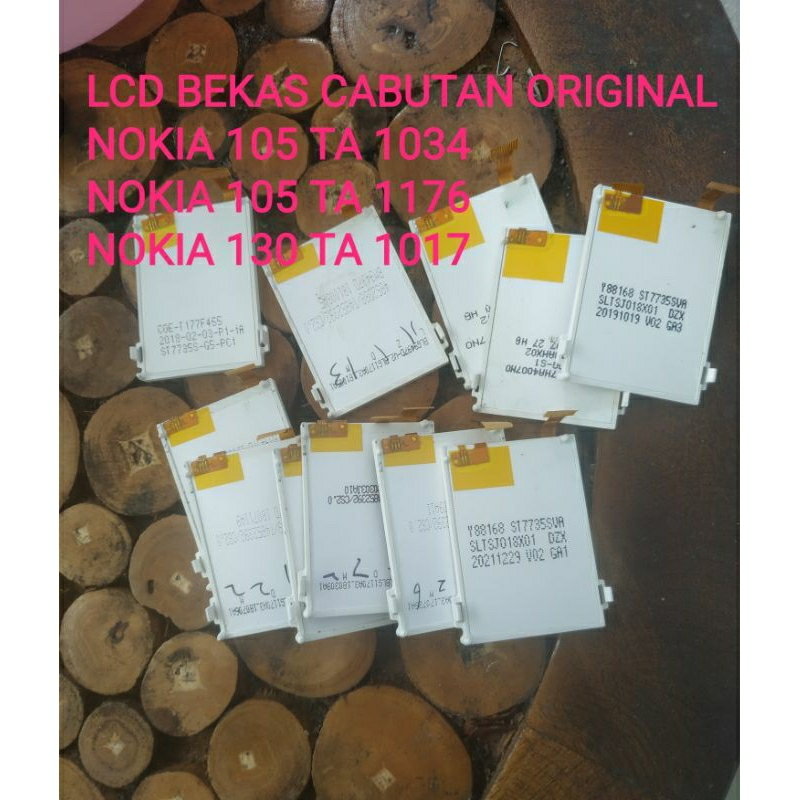 Jual LCD CABUTAN ORIGINAL NOKIA 105 TA 1034/105 TA 1176/130 TA 1017 ...