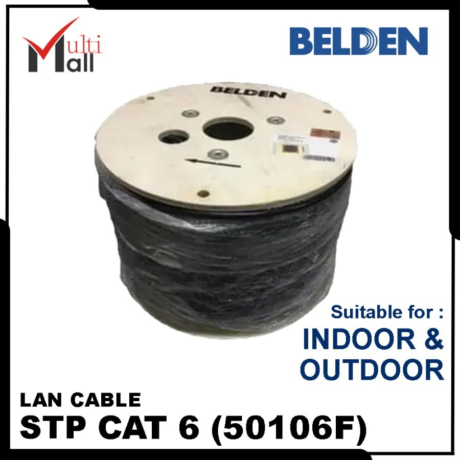 Jual Belden STP Cable CAT 6 Cat6 Kabel LAN 50106F 50106 F 305m Outdoor ...