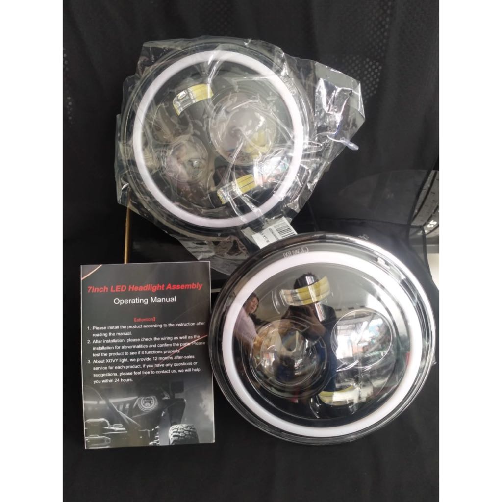 Jual Lampu LED Daymaker Headlight 7 inc untuk Jeep dan Harley merek Dot ...
