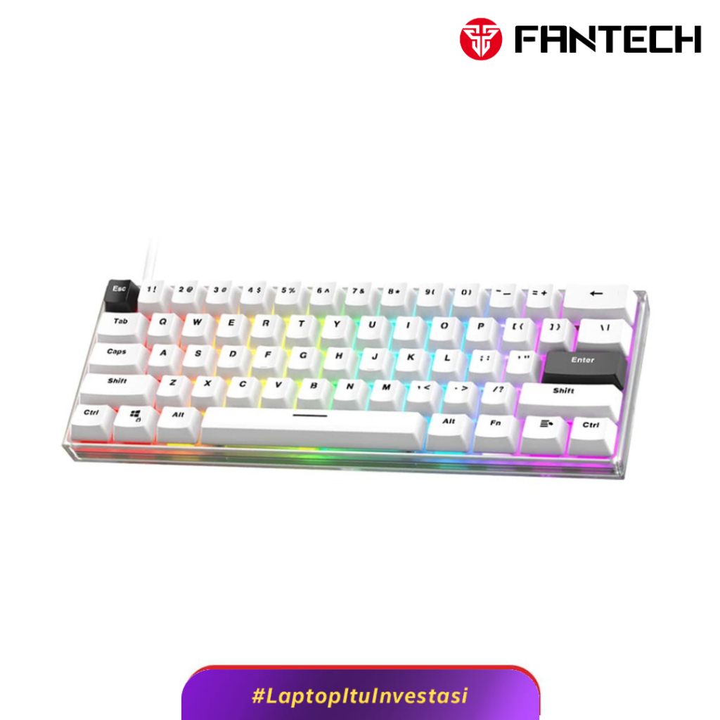 Jual Fantech MK857 Maxfit61 Frost WIRED RGB 60% Mechanical Gaming ...