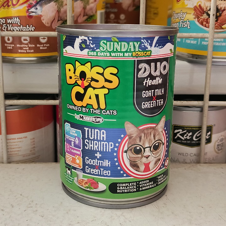 Jual Makanan Kucing Boss Cat Kaleng Tuna & Shrimp 380G Wet Food ...