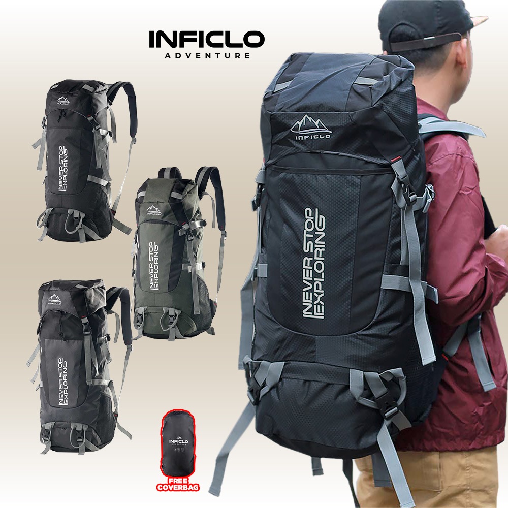 Jual Inficlo - Nature Tas Ransel Punggung Gunung Kapasitas 70L Tas Carrier Travel IFS 541 ...