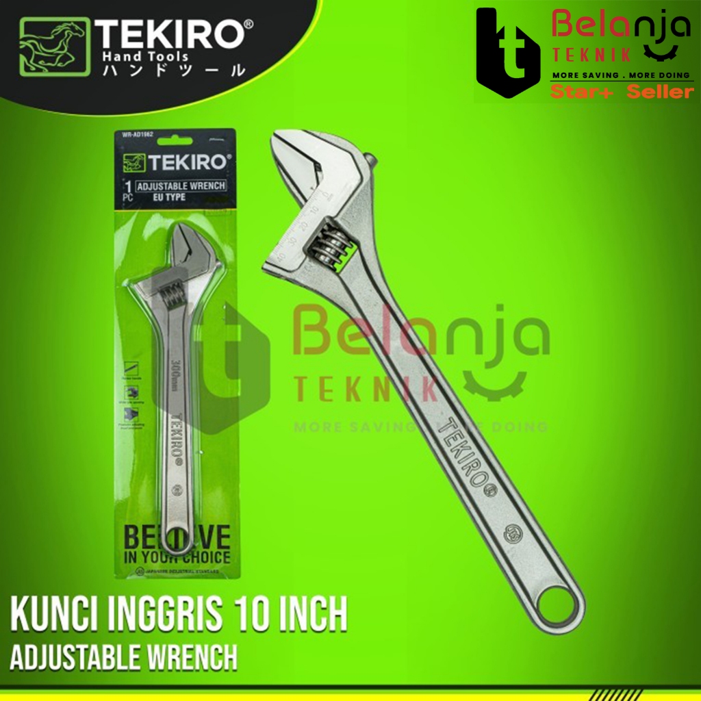 Jual Tekiro Kunci Inggris 10" Adjustable Wrench Tekiro 10 Inchi Kunci ...