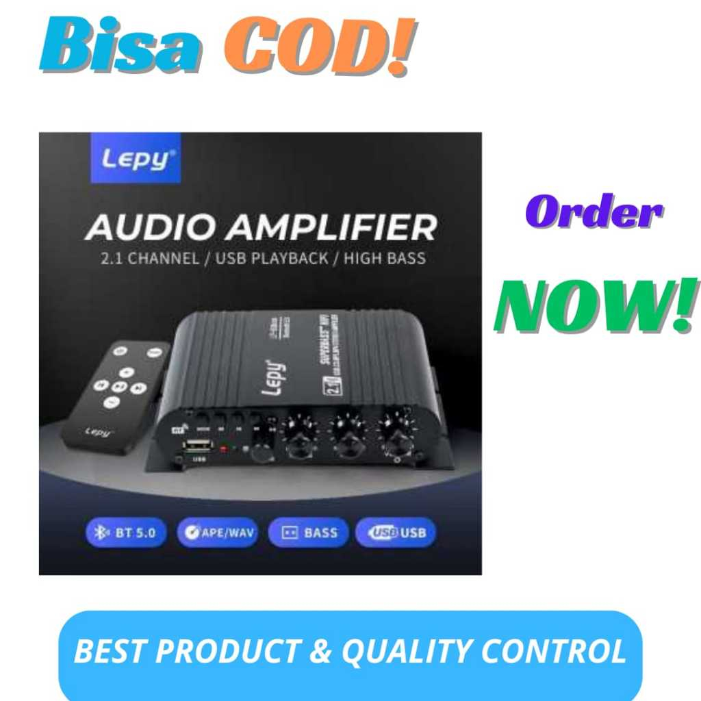 Jual Ampli Blutut Amplifier Bluetooth Mobil DC 12V 3A USB HiFi Sound Boster Remot LP-838USB Port ...