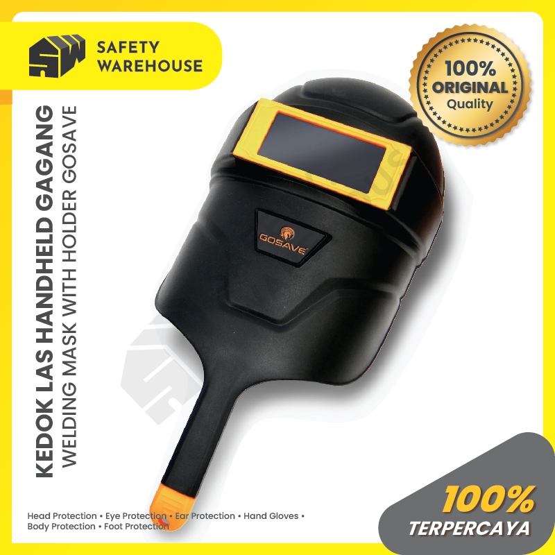 Jual Kedok Las Gagang Grip / Topeng Welding Mask With Handle Gosave ...