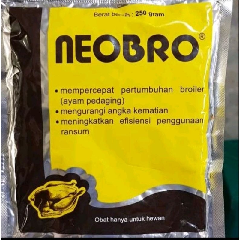 Jual Neobro 250 gram Vitamin pertumbuhan untuk ayam pedaging | Shopee ...
