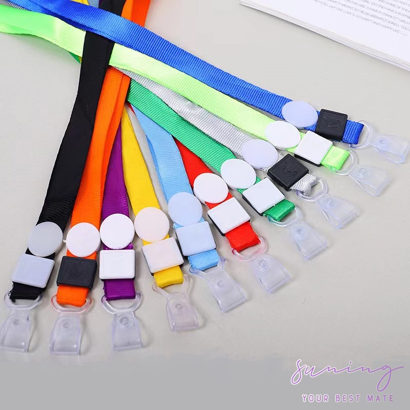 Jual Tali Id Card 1cm Model Kait Lipat Id Card Lanyard 1cm Jepit Karet ...