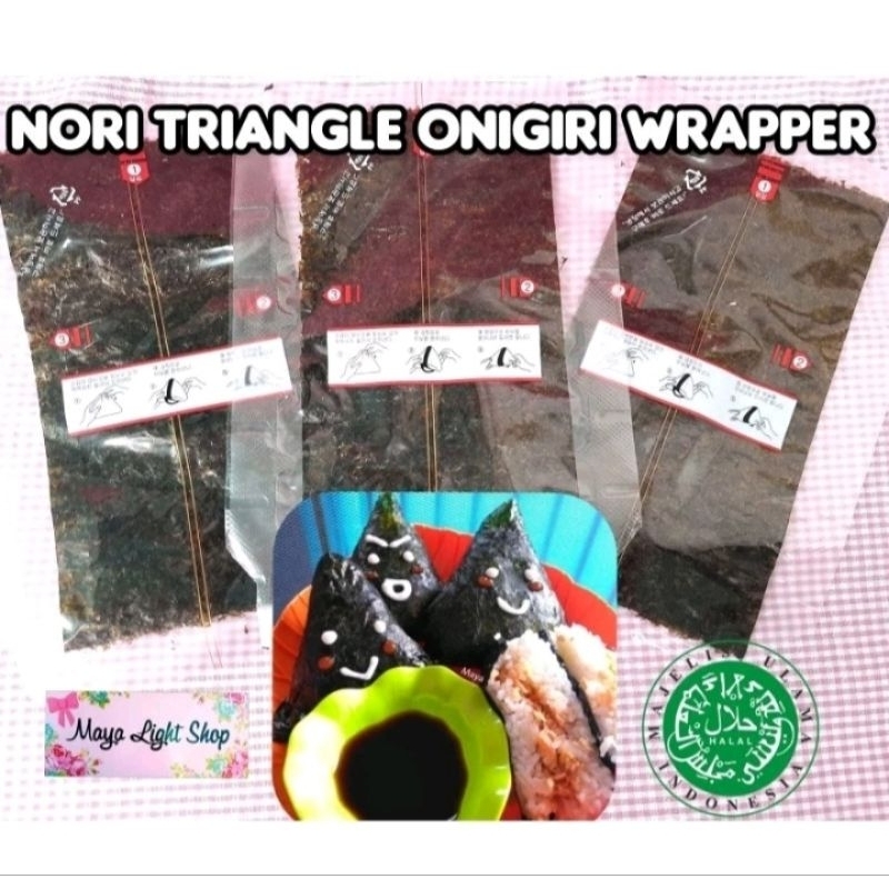 Jual Onigiri nori triangle wrapper rumput laut nori segitiga bungkus ...
