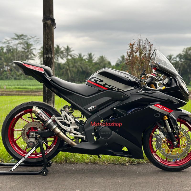 Jual RAISER PENINGGI FOOTSTEP BELAKANG R15 V1 V2 V3 V4 FULL BAJA BESI ...