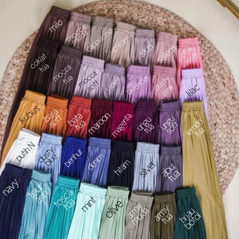 Jual Rok Plisket Premium / Rok Plisket Payung / Rok Plisket Murah Part ...