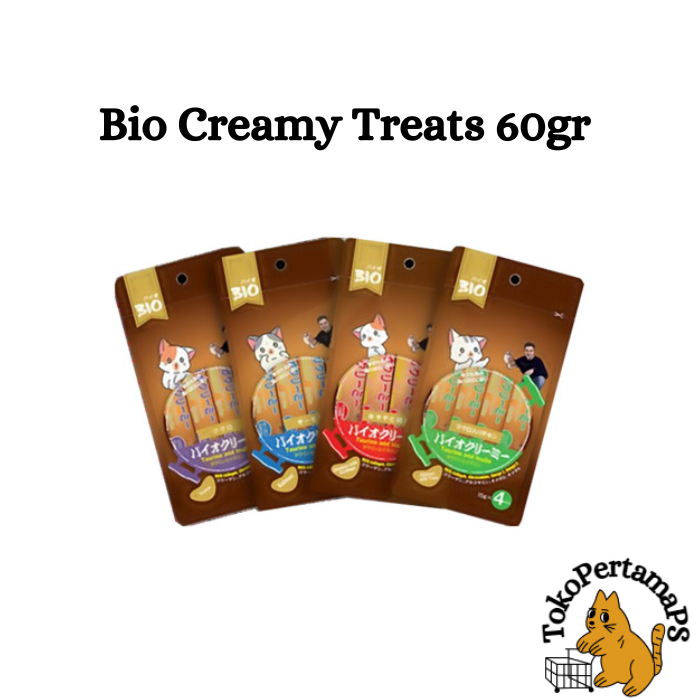 Jual Bio Creamy Treats Snack Kucing Isi 4 pcs | Shopee Indonesia